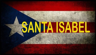 Santa Isabel Pueblo Puerto Rico Flag Patch W/ Hook & Loop Fastener ...
