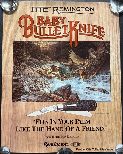 LW DUKE Scarce 1983 Remington Baby Bullet Knife Original Advertising ...