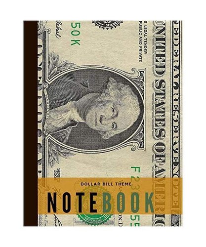 Dollar Bill Theme Notebook: Currency Money Theme Wide Ruled Perfect ...
