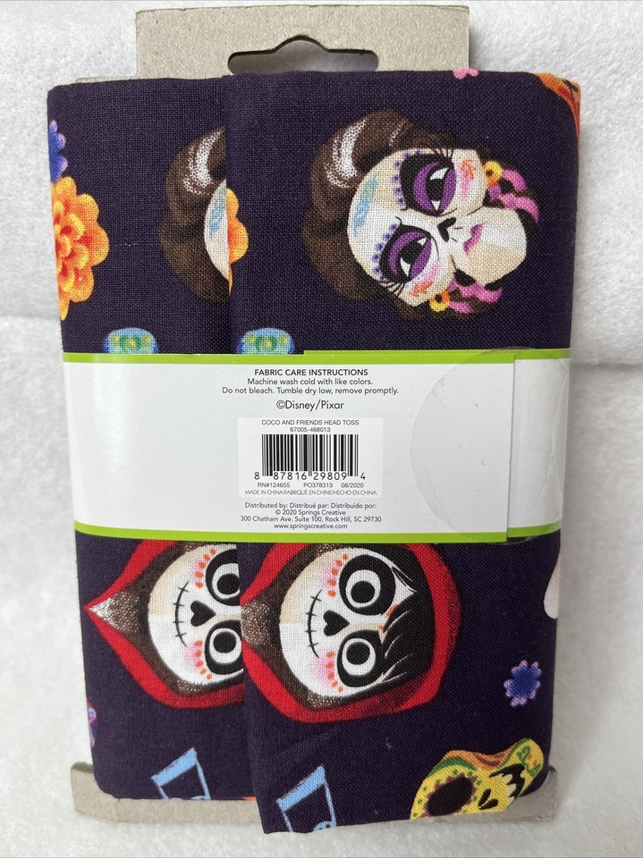 Disney Pixar Fabric Coco Friend Toss Springs Creative 1 yd X 43in 100% ...