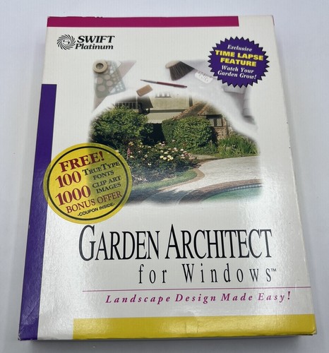 Garden Architect for Windows Software Landscape Design 3.5 Disc Swift ...