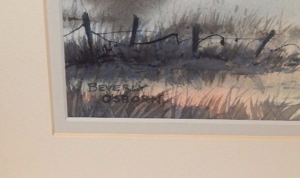 BEVERLY OSBORN MARSH LANDSCAPE ORIGINAL WATERCOLOR PAINTING | eBay