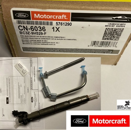 CN-6036 New OEM Motorcraft 6.7L Ford Diesel Fuel Injector BC3Z-9H529-F ...