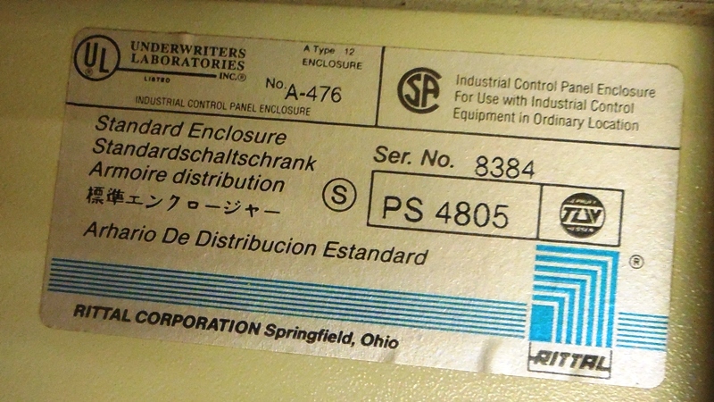 RITTAL ELECTRICAL ENCLOSURE, PS-4805, PS4805, A-LF16D24, ALF16D24 | eBay