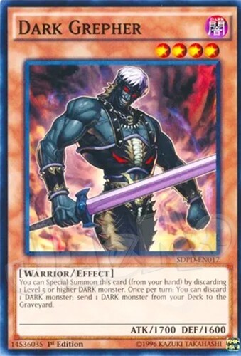 Yugioh - Dark Grepher - 1st Edition - NM - Free Holographic Card | eBay
