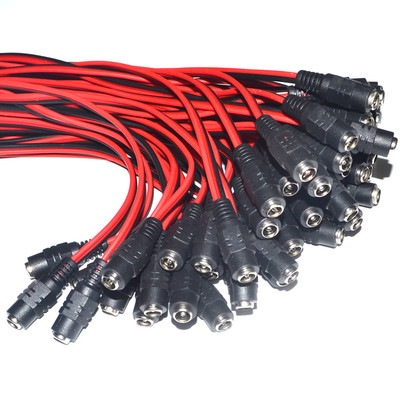 10pcs 5.5*2.1mm 30cm 12V DC Power Adapter Female Cable Camera Power ...