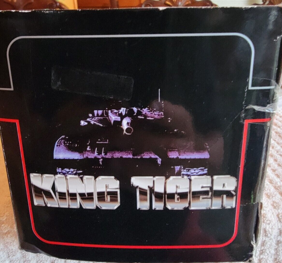 Diecast King Tiger Tank Battery Operated Gray with Figures New in Box ...