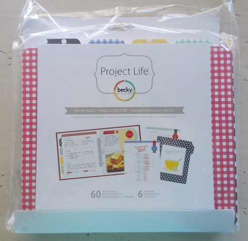 2013 American Crafts Becky Higgins Project Life 6x8 Recipe Pages 60 ...
