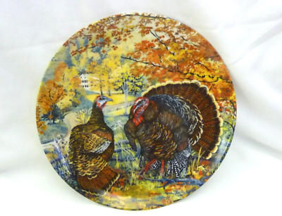 Bradford Exchange - Edwin M. Knowles "The Wild Turkey" 8 1/2" Plate No ...