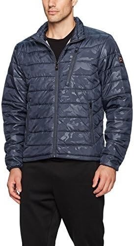 HFX Men's Camo Print Multi-Pocket Lightweight Insulated Ripstop Jacket ...