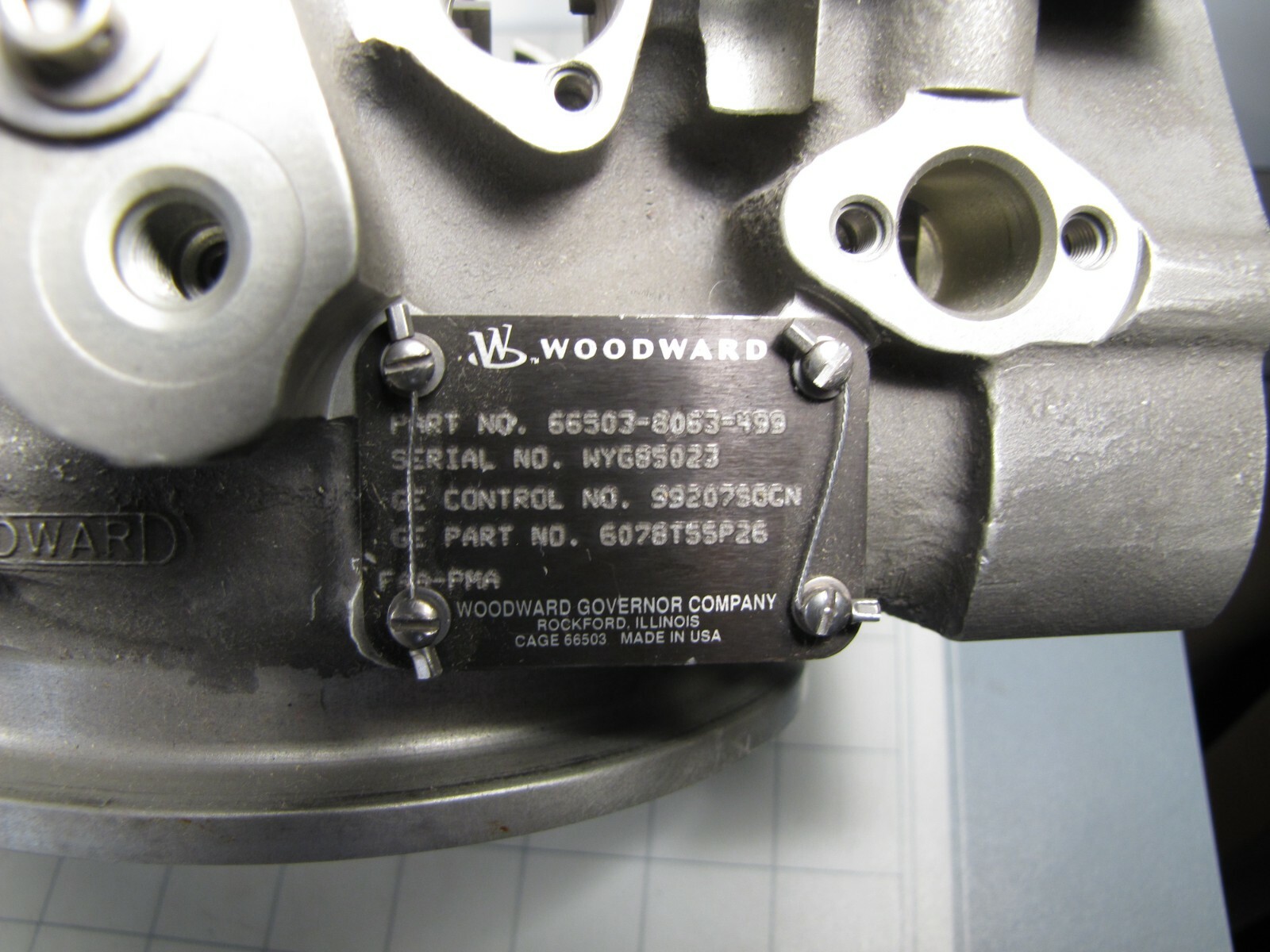 Woodward GE Aviation CF34 Jet Engine Main Fuel Control FOR PARTS Used ...