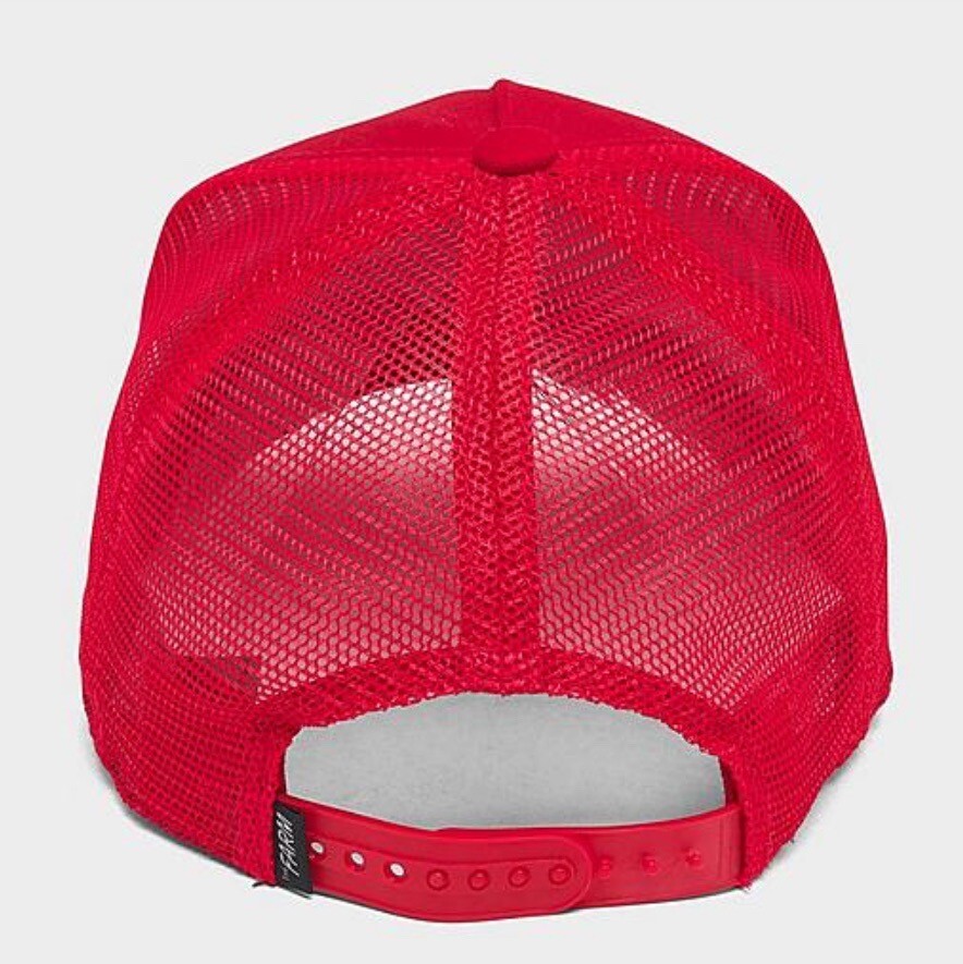 Goorin Bros Animal Farm Snapback Trucker Hat Cap Red The Baddest Boy | eBay