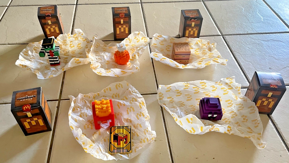 McDonald’s A Minecraft Movie X5 Soda Grimace Hamburgler Big Mac Fries ...