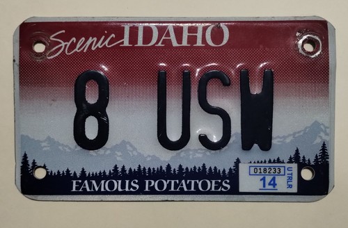 2014 Idaho Single Number Utility Trailer License Plate | eBay