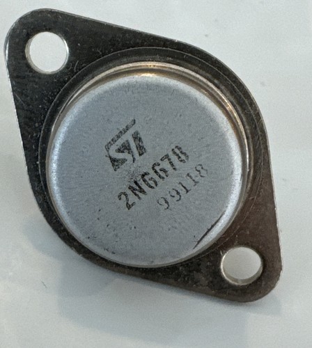 2N6678 NPN High Voltage Power Transistors TO-3 ST VINTAGE PARTS NOS QTY ...