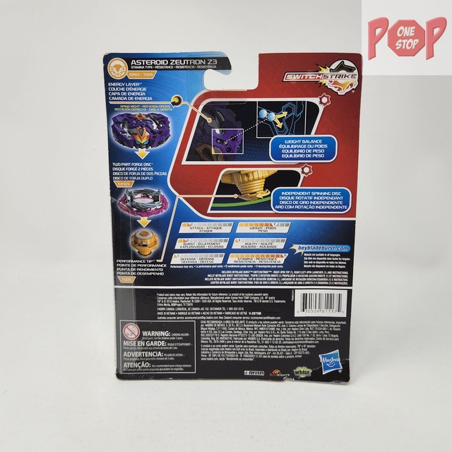 Beyblade Burst Switchstrike Asteroid Zeutron Z3 Starter Set- Hasbro for ...