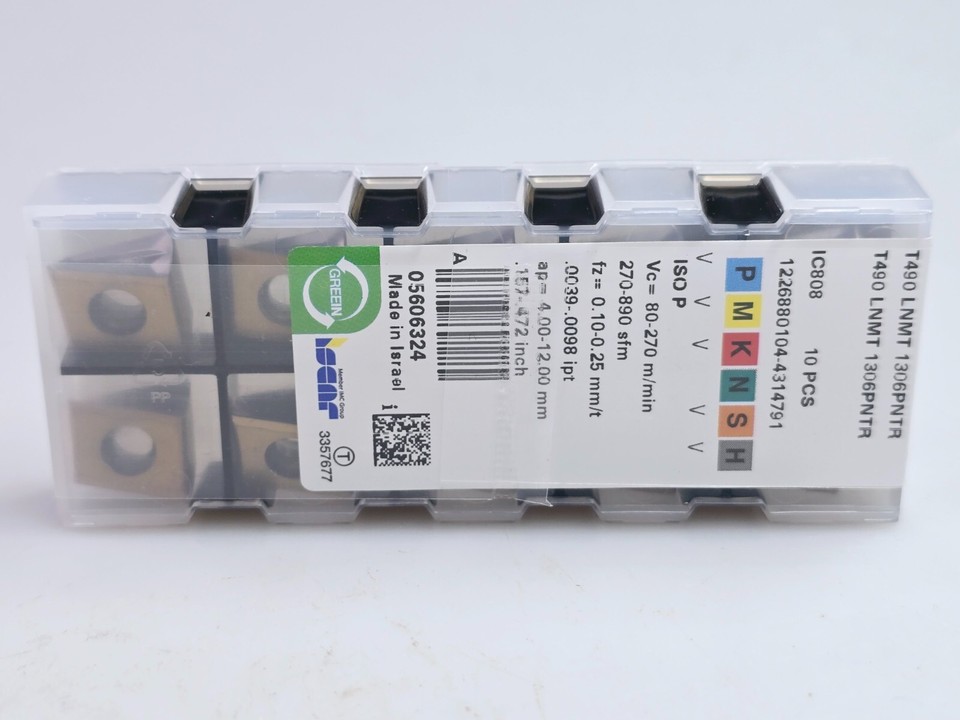Iscar T490 LNMT 1306PNTR IC808 Carbide Milling Inserts (Box of 10) | eBay
