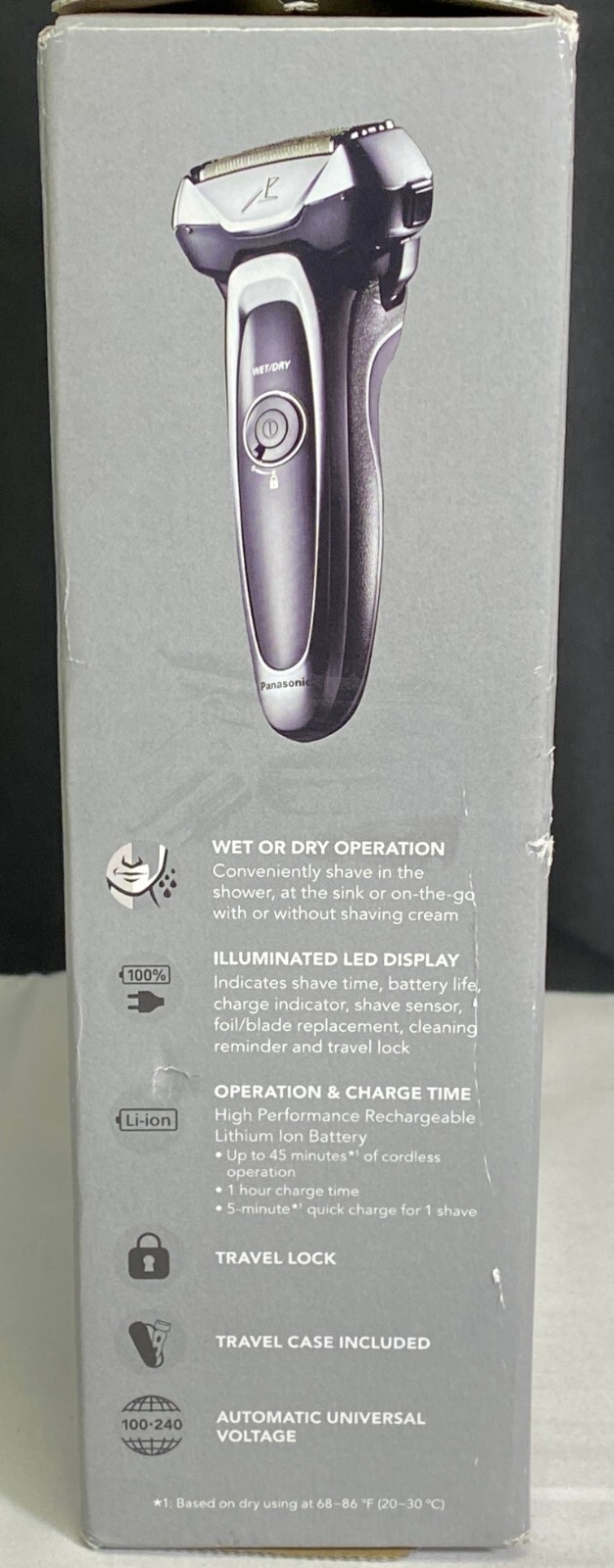 Panasonic LV65S Arc5 Men's 5-Blade Cordless Electric Razor with Shave ...