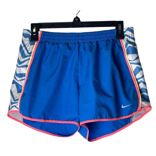 Nike Shorts Women Medium Blue Pink Dri Fit Inner Brief Running Athletic ...