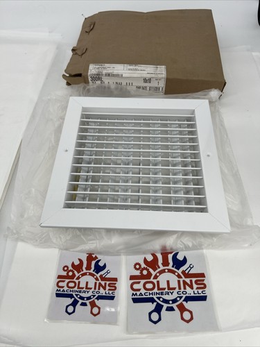Titus 300RL Steel Double Deflection Supply Grille 10 X 10~ White | eBay
