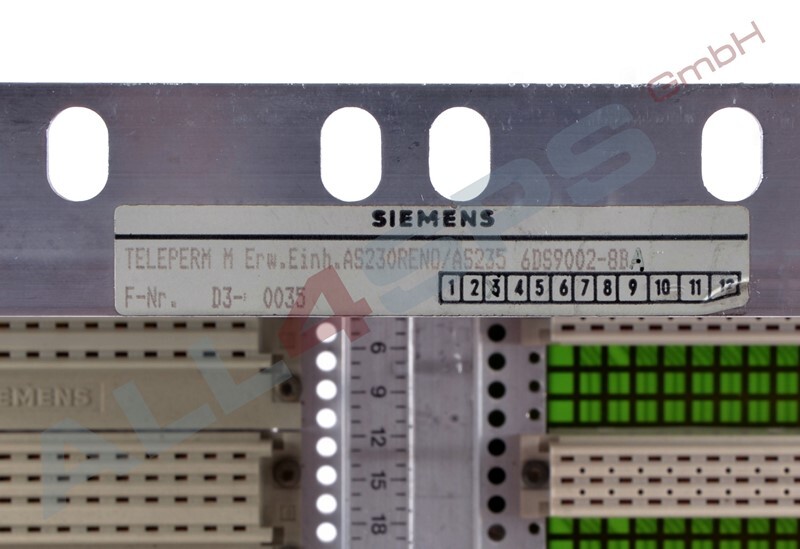 SIEMENS TELEPERM M BAUGRUPPENTR. ES 902, MAXI-TERMI-POINT, 6DS9002-8BA ...