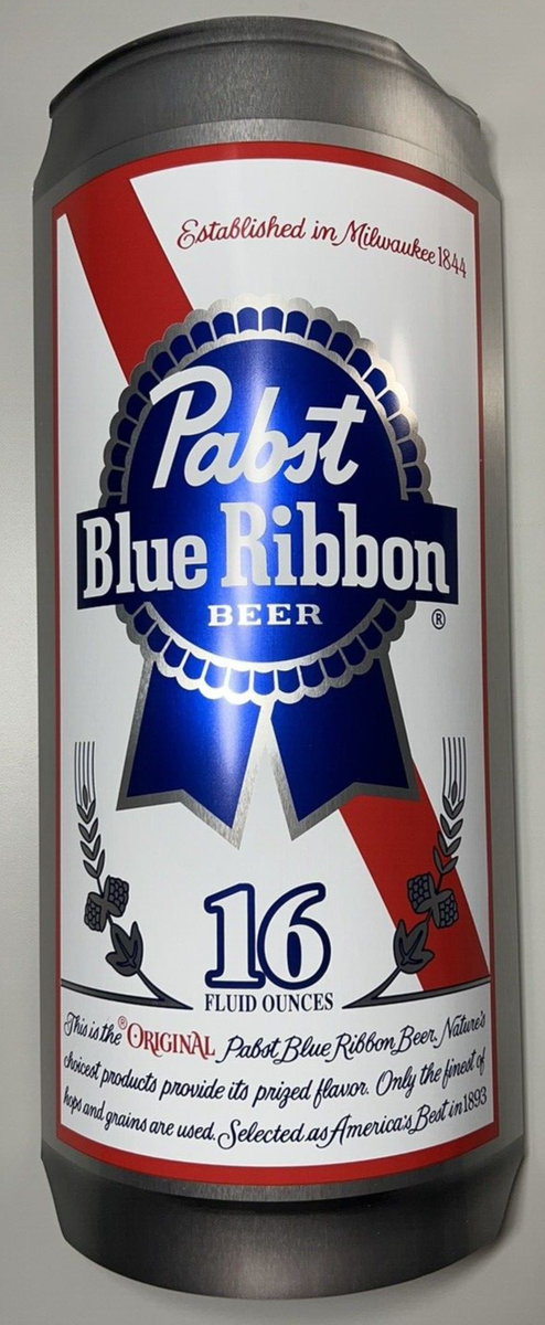 Pabst Blue Ribbon Can Label