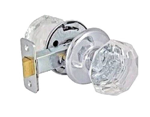 NWT Gainsborough Sonata Crystal Door Knob Set Hall Closet Bright Chrome | eBay