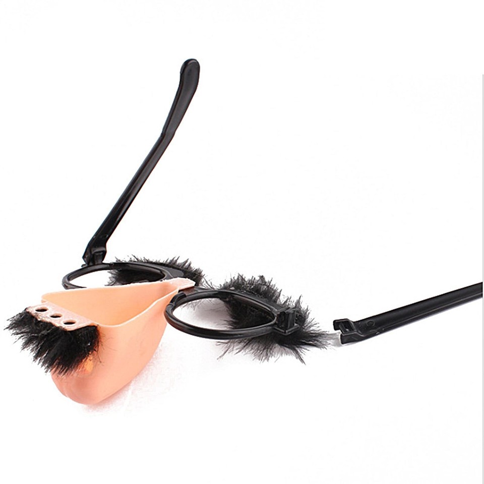 Fancy Cosplay Funny Disguise Moustache Glasses Halloween Party Dress ...