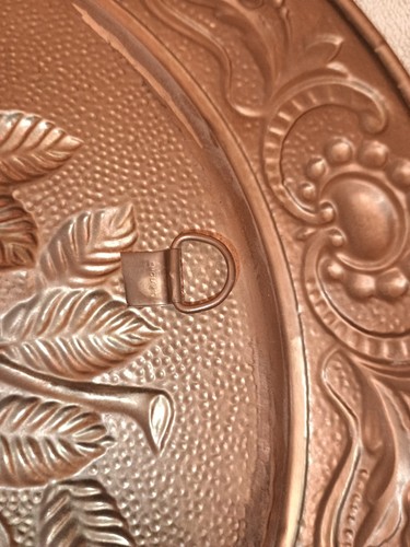 14" Copper Plate With Fruit Design Vtg | eBay