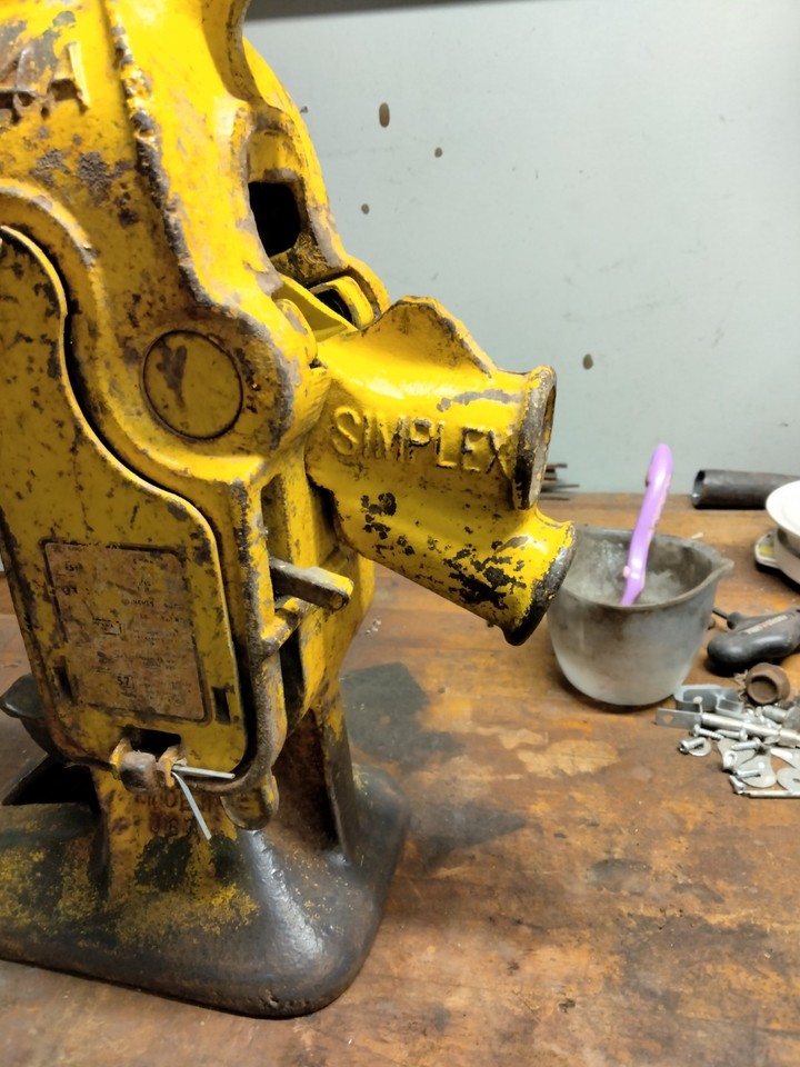 Vintage Simplex 84A Mechanical Ratcheting Jack 5 Ton, Antique railroad jack | eBay