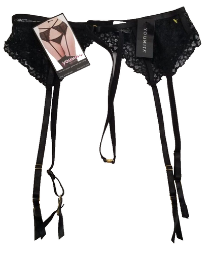 Youmita Women's Lace High Waist Wide Sides Adjustable Hook and Eye ...