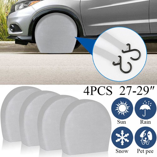 4x 27-29" Waterproof Tire Covers Wheel&Type RV Trailer Camper Sun ...