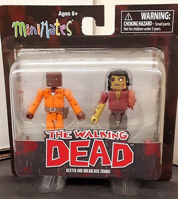 MINIMATES DEXTER & DREADLOCK ZOMBIE from the WALKING DEAD SERIES ...