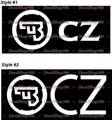 CZ Firearms -Hunting/Shooting/Outdoor Sports- Vinyl Die-Cut Peel N ...