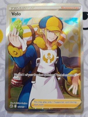 Volo 151/159 Holo Full Art Trainer Ultra Rare Pokemon Card TCG Crown ...