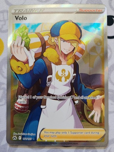 Volo 151/159 Holo Full Art Trainer Ultra Rare Pokemon Card TCG Crown ...