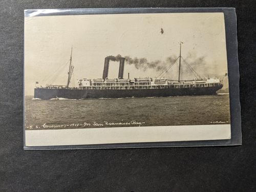 Steamer SS GOVERNOR, San Francisco Bay, Calif Naval Cover 1911 Postcard ...