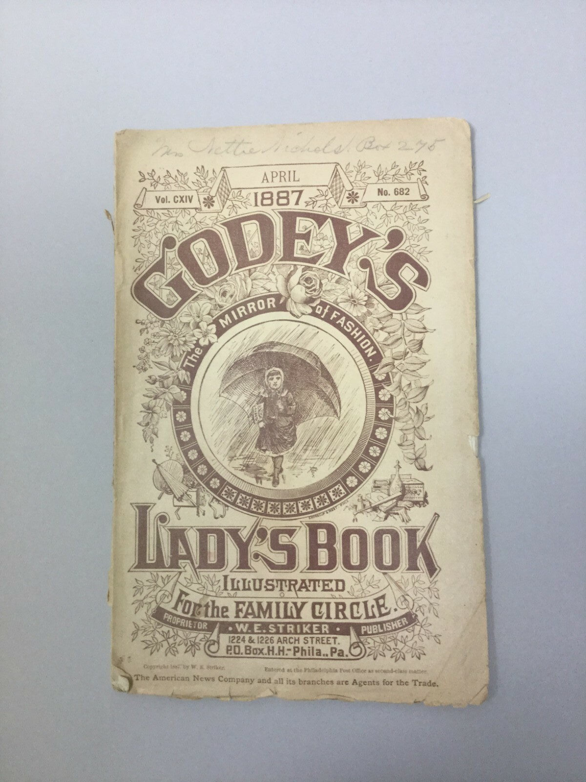 Vintage 1887 APRIL Lady's Book Louis A Godey Illustrated Fashion ...
