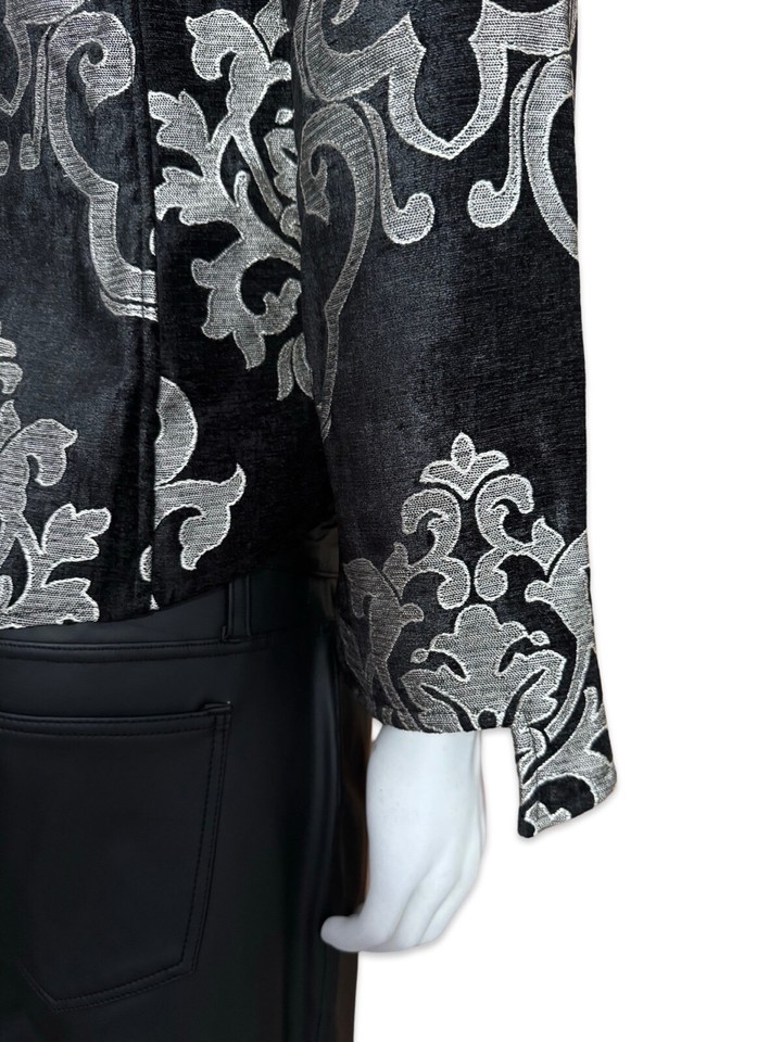 SHRINE GOTHIC VAMPIRE VICTORIAN BROCADE BLAZER STEAMPUNK ROCKER VILLAIN ...