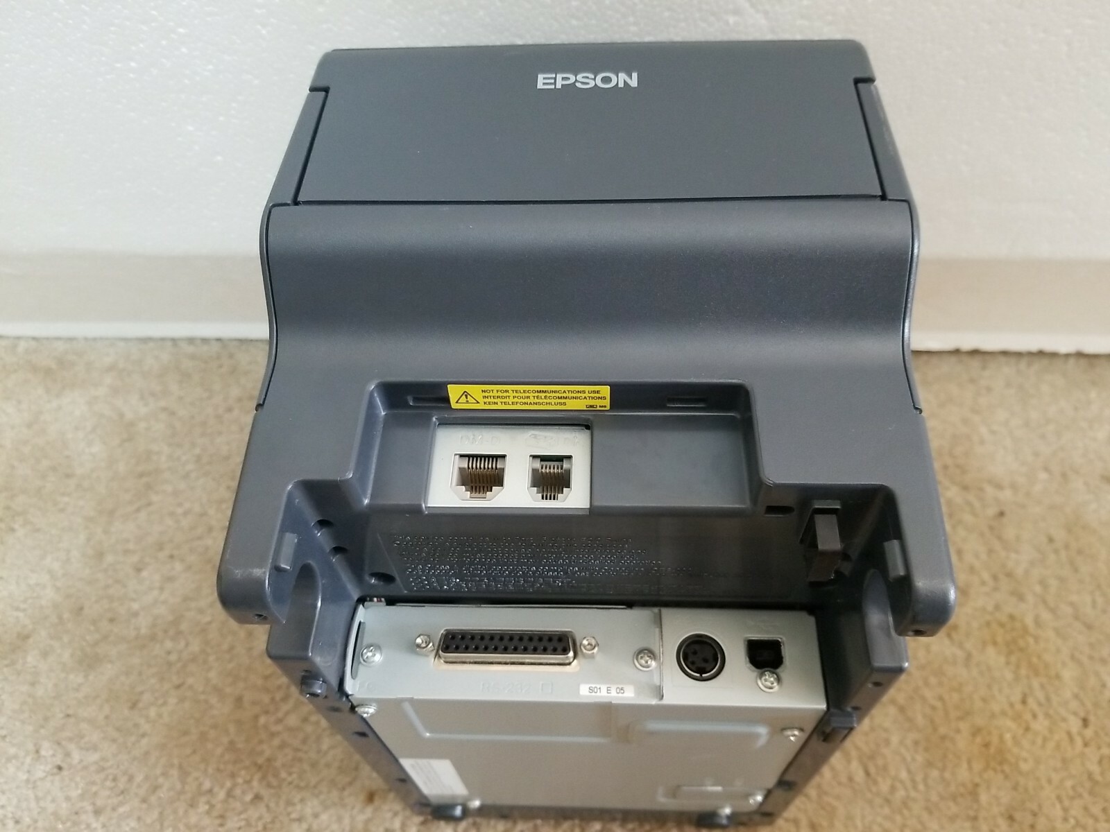 EPSON TM-H2000 MONOCHROME DUAL FUNCTION THERMAL RECEIPT PRINTER M255A ...