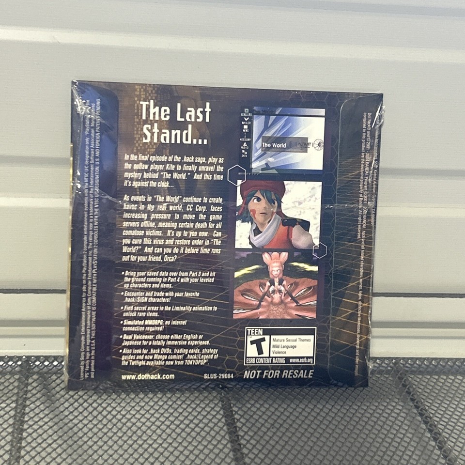 Dot .hack Quarantine Part 4 The Final Chapter DEMO DISC [PS2] Factory ...