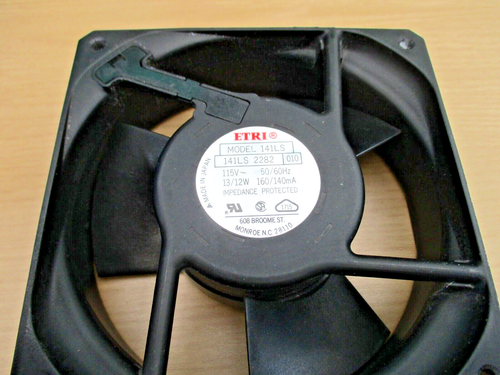 ETRI 141LS 115V AC AXIAL FAN, 13/12W, 141LS 2282 010 | eBay UK