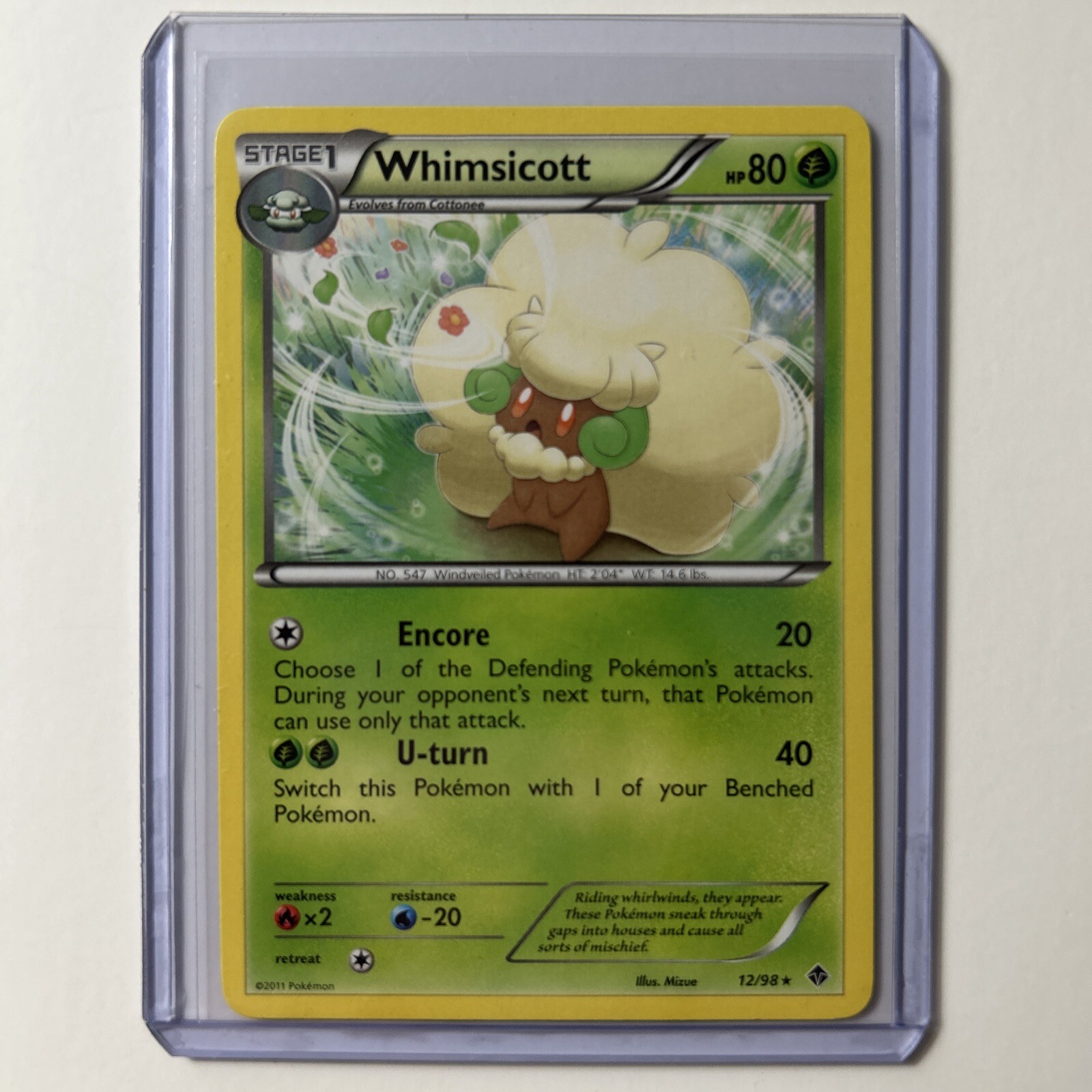 Whimsicott 12/98 Rare Emerging Powers Pokemon Card 2011 LP-NM | eBay