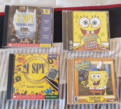 SPONGEBOB SQUAREPANTS Operation Krabby Patty + one, and I SPY cd roms ...