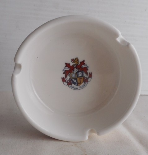 Wedgwood Ashtray Metallised Bone China. Made In England Fortuna Favente ...