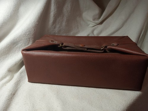 Vintage Seba Brown Zippered Shaving Toiletry Travel Case (158) | eBay