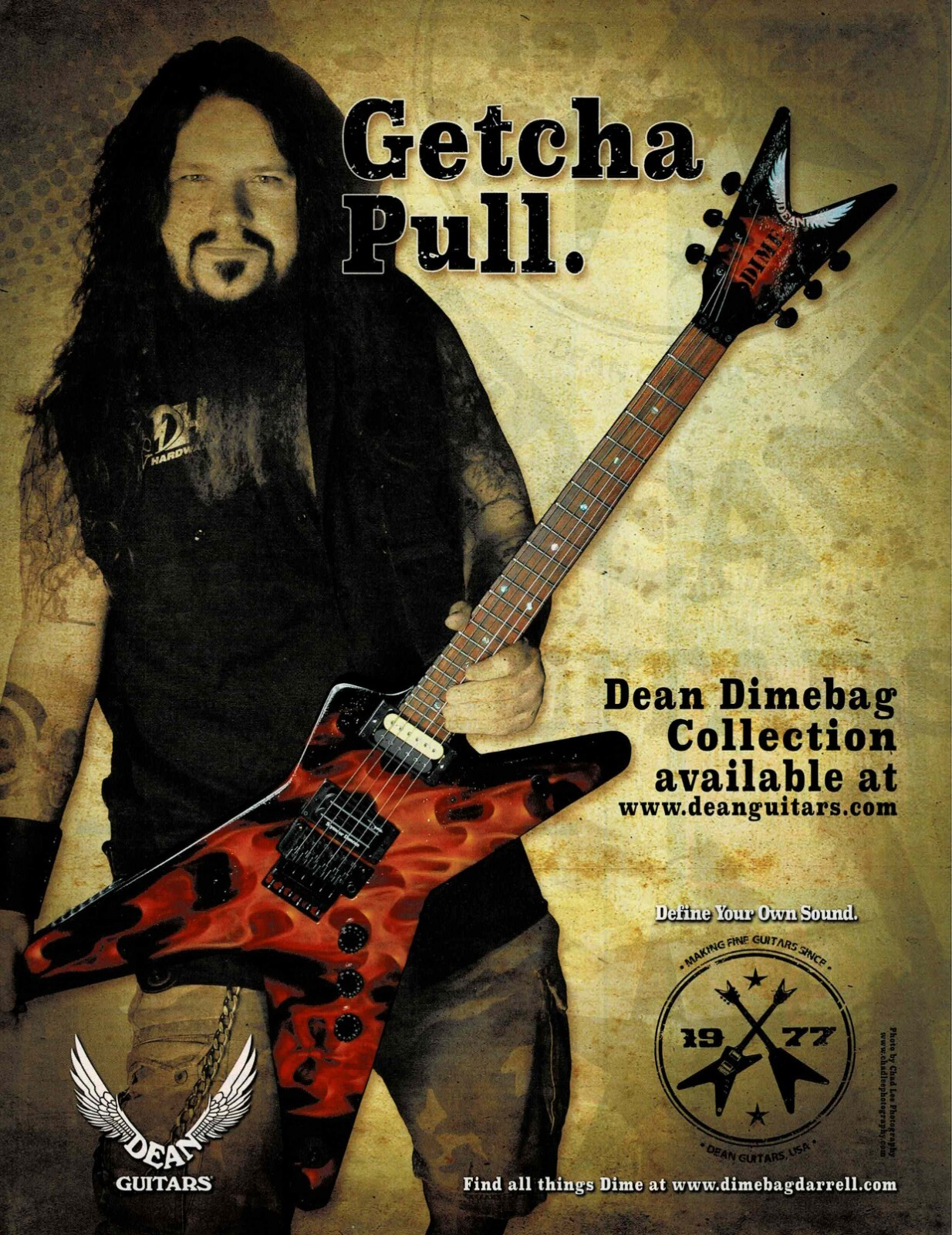 DIMEBAG DARRELL - DEAN GUITARS - GETCHA PULL - 2006 Print Ad | eBay
