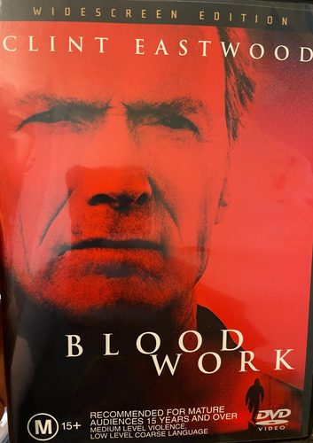 Blood Work region 4 DVD (2002 Clint Eastwood / Jeff Daniels thriller ...