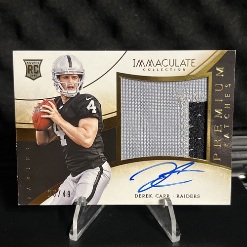 2014 Panini Immaculate Premium Patch Player Worn Rookie Autograph Derek ...