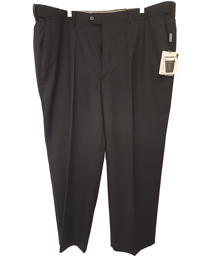 SIGNATURE mens size 44 - 46 x 27 - 29 Expandable waist length black ...